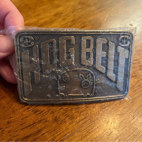 Accessories | Vintage Hog Belt Brass Belt Buckle Nos Pig | Poshmark